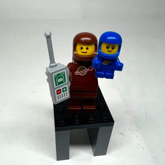 Lego | Toys | Lego Brown Astronaut Blue Space Baby Minifigure ...